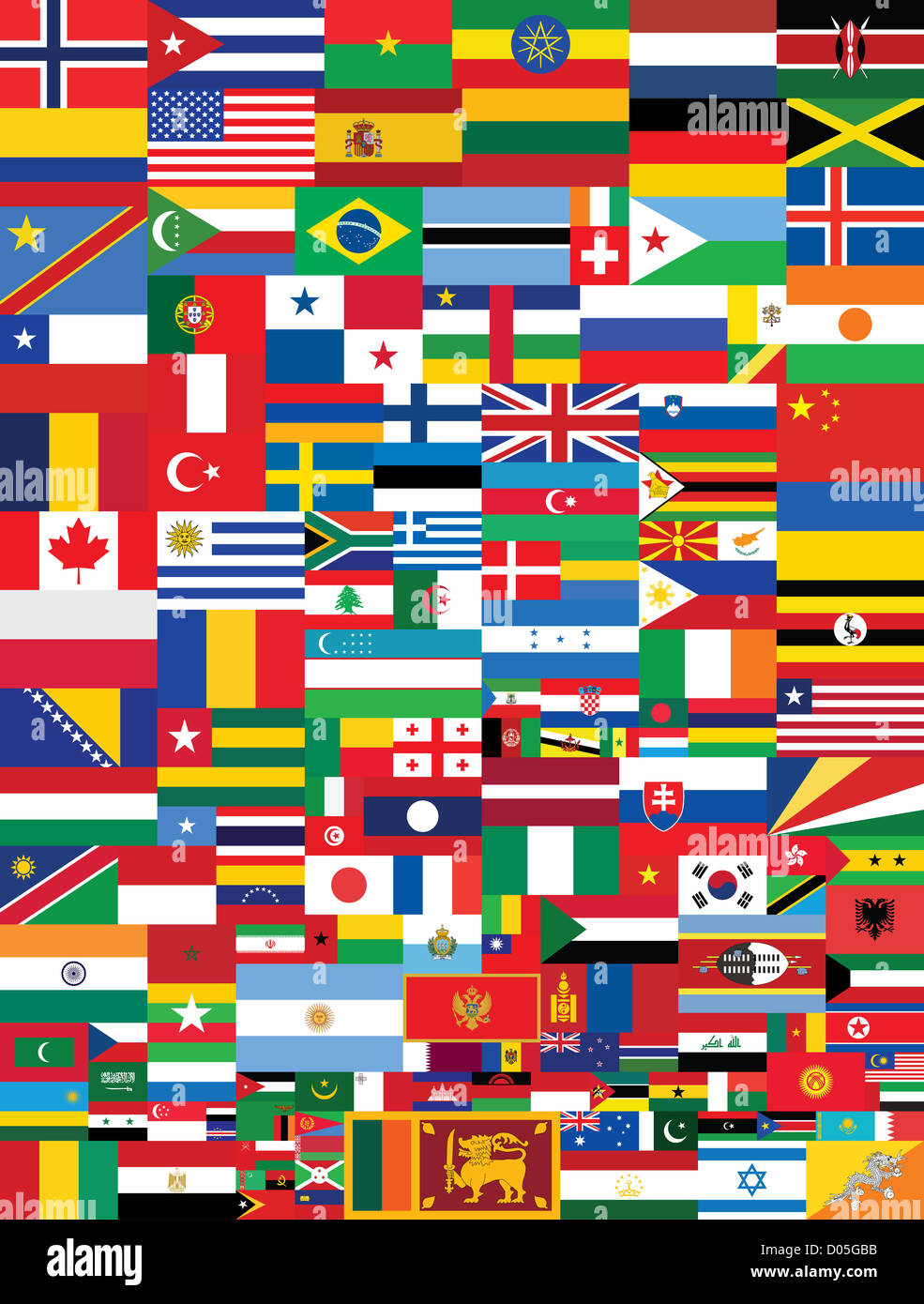 World Flags Background