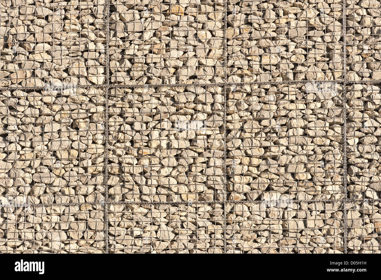 Caged rock riprap in stainless steel frames used as a structural ...