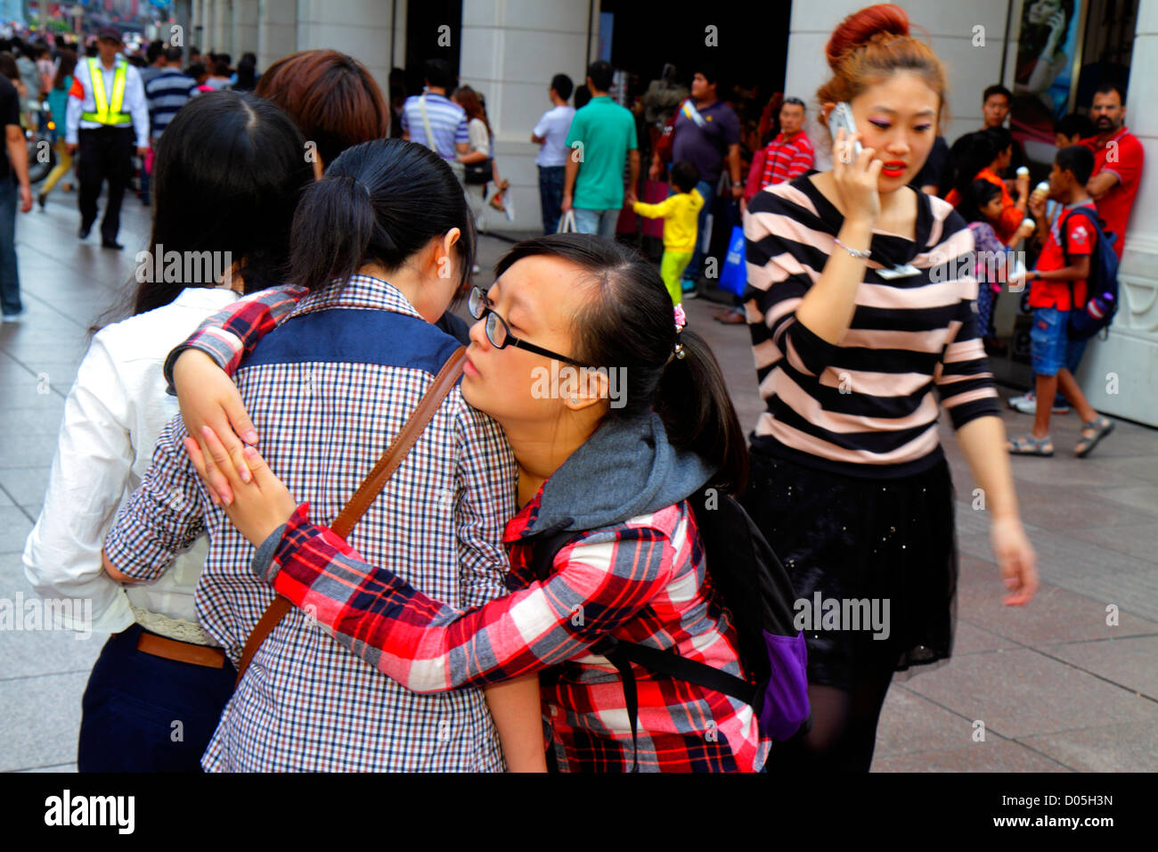 Shanghai China,Asia,Chinese,Oriental,Huangpu District,East Nanjing Road ...