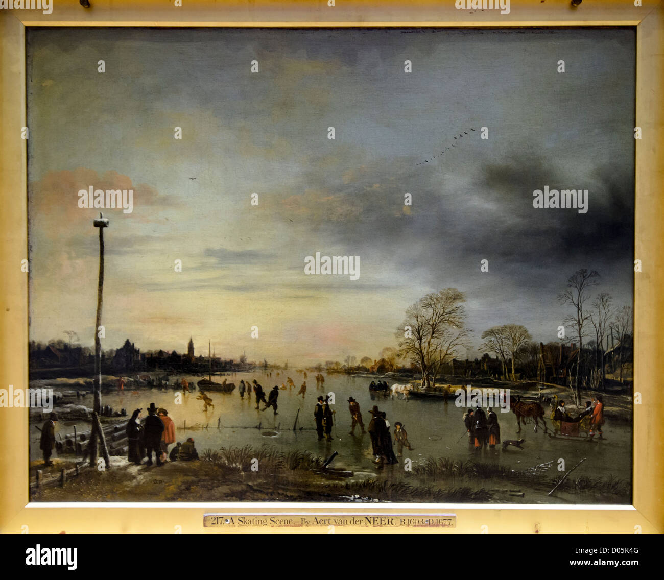 A skating scene by Aert van der Neer (1603- 1677) - The Wallace ...