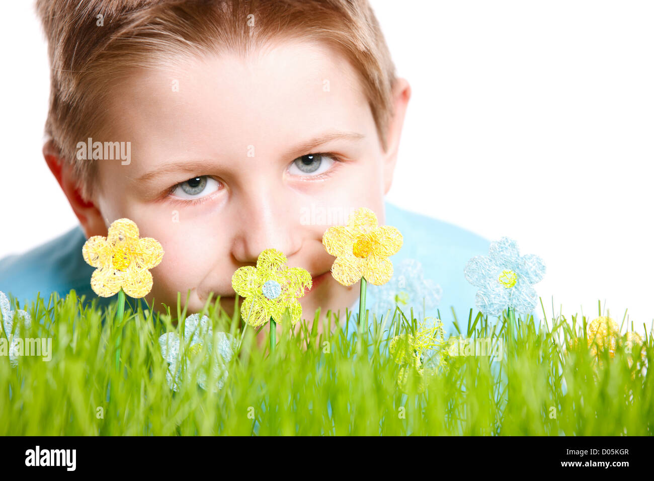 Spring portrait of little boy Stock Photo - Alamy