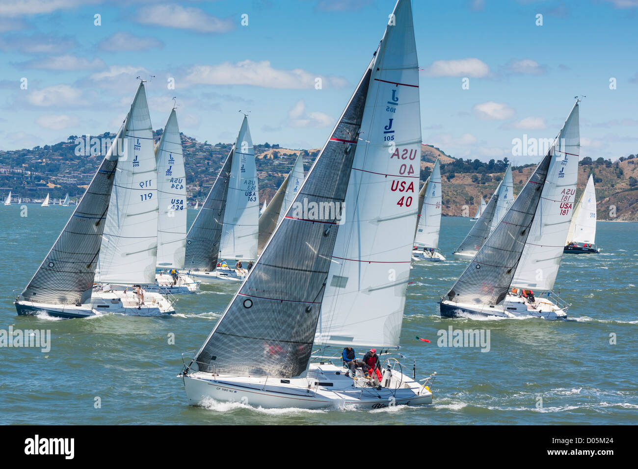 San Francisco - Summer Sailstice yachting (June 23rd 2012). J-105 class ...