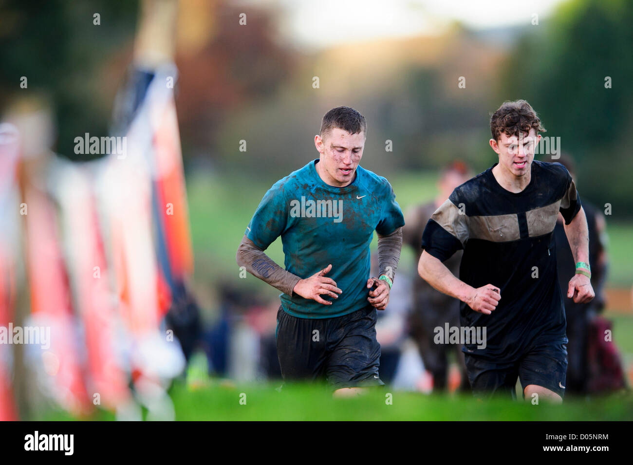 Obstacle race finish line hi-res stock photography and images - Alamy