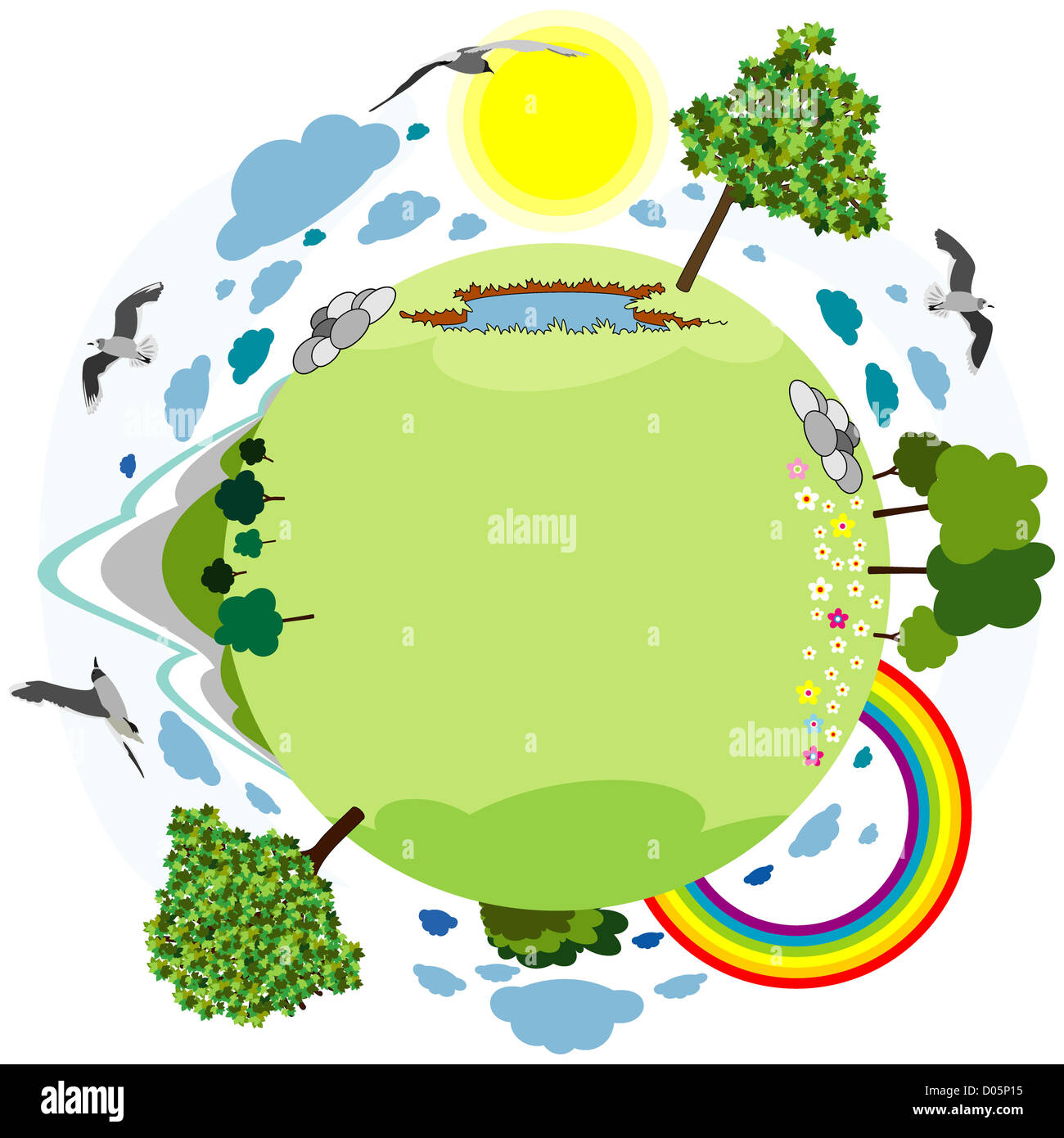 green planet sign Stock Photo - Alamy