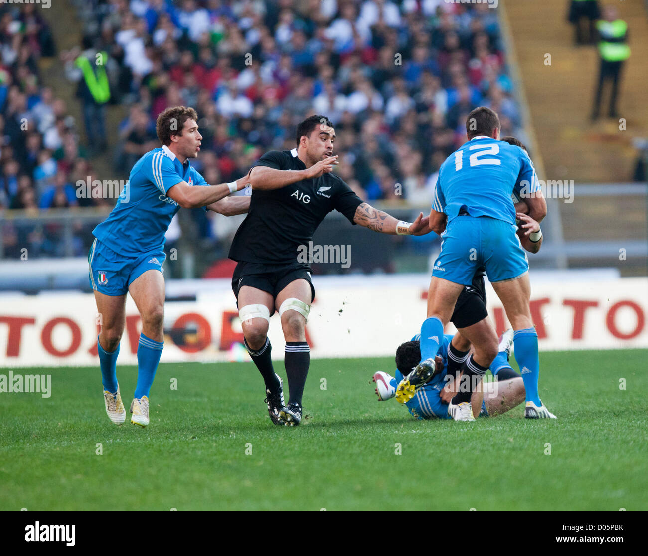 Saturday, Nov. 17th 2012. Olympic stadium, Rome. Italy. International ...