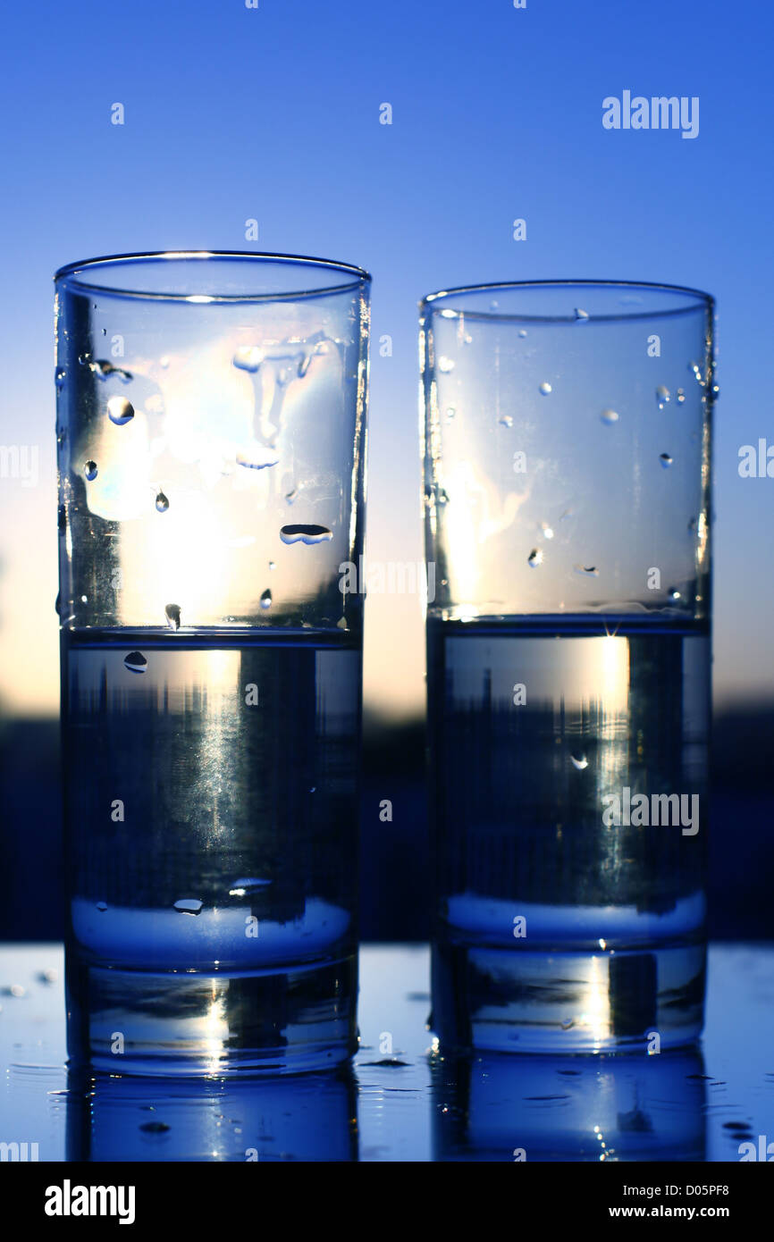 clean cold water in glass Stock Photo - Alamy