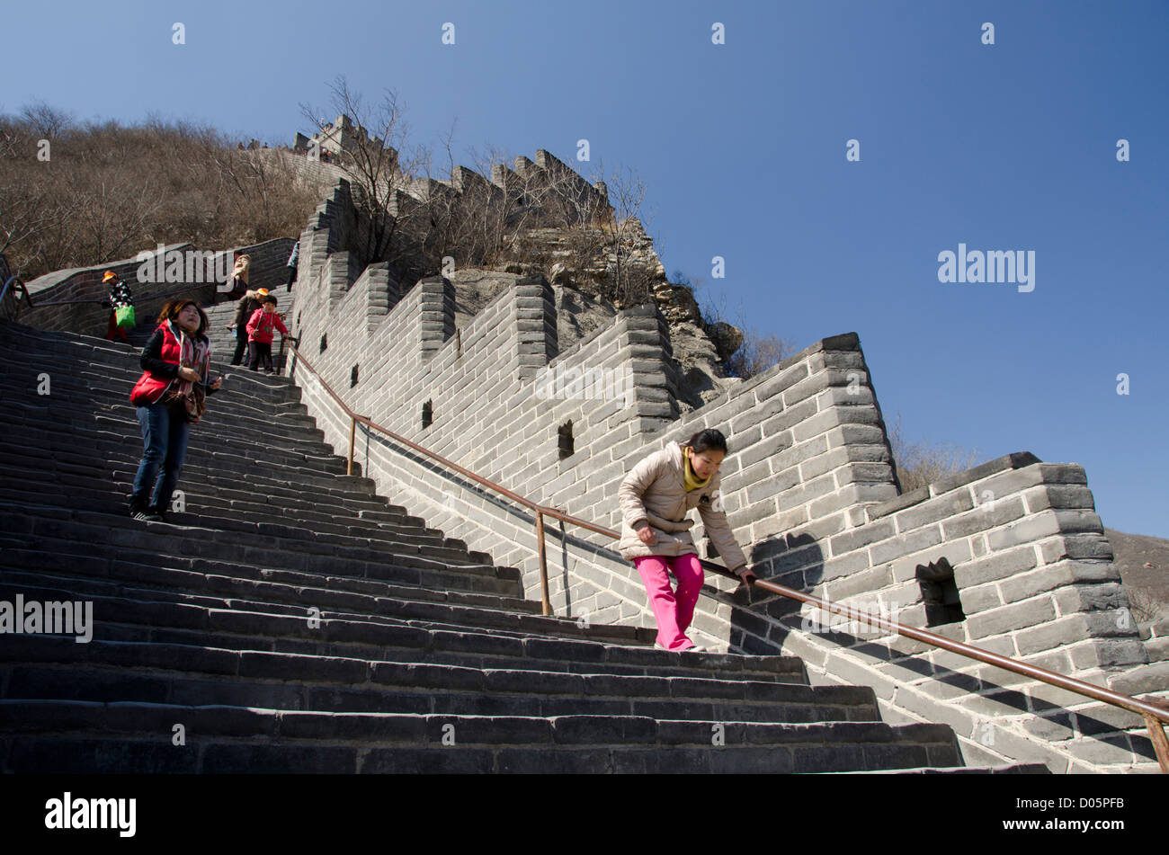 China, Beijing. The Great Wall of China at Juyongguan in the Jundu ...