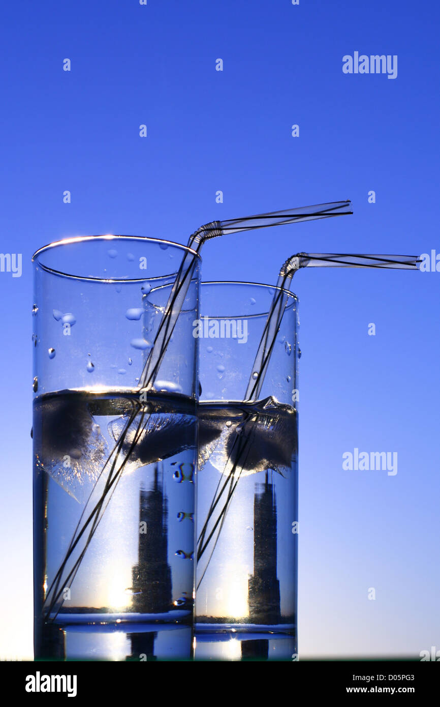 clean cold water in glass Stock Photo - Alamy