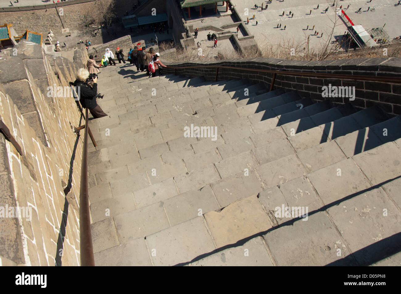 China, Beijing. The Great Wall of China at Juyongguan in the Jundu ...