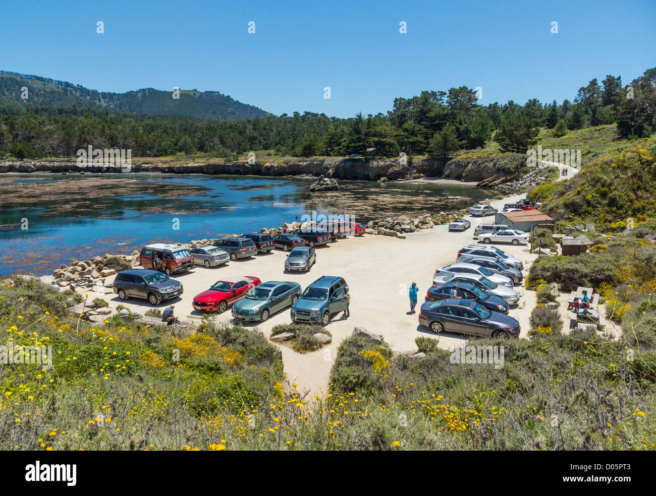 Parking at Whalers Cove, Point Lobos Stock Photo - Alamy