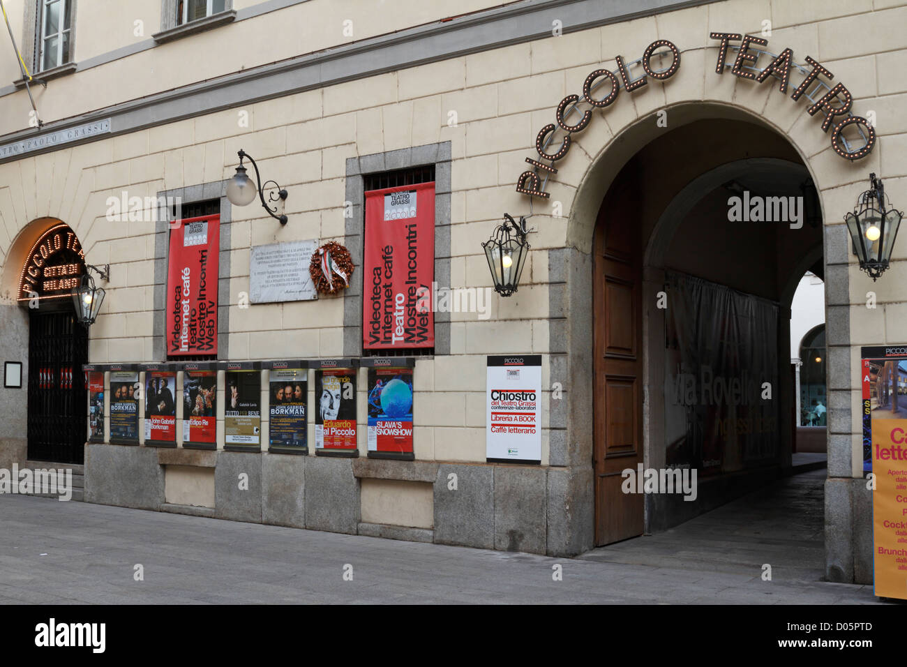 Piccolo Teatro, small theatre, Milan, Italy, Europe Stock Photo - Alamy