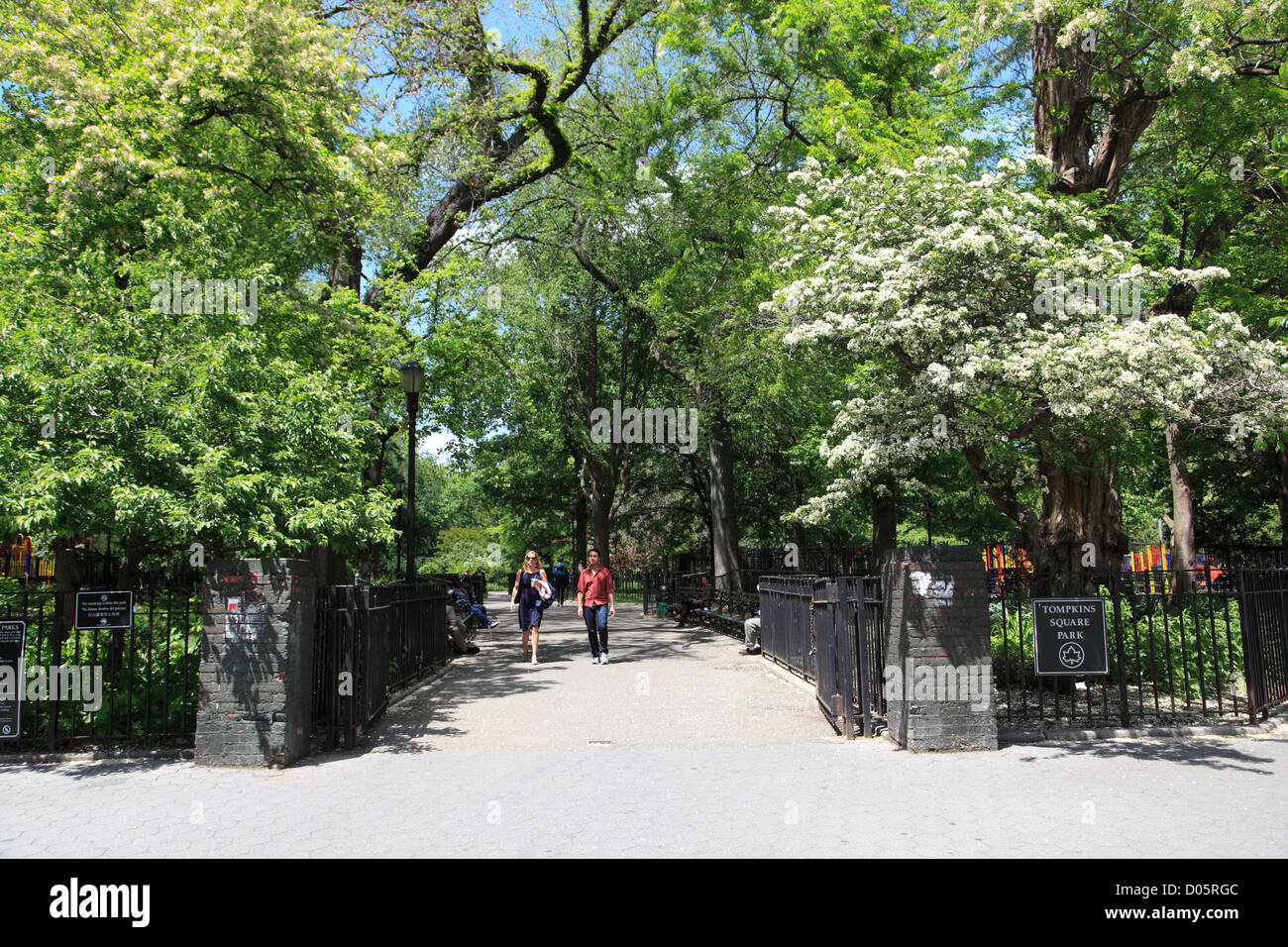 Tompkins Square Park, East Village, Manhattan, New York City, USA Stock ...