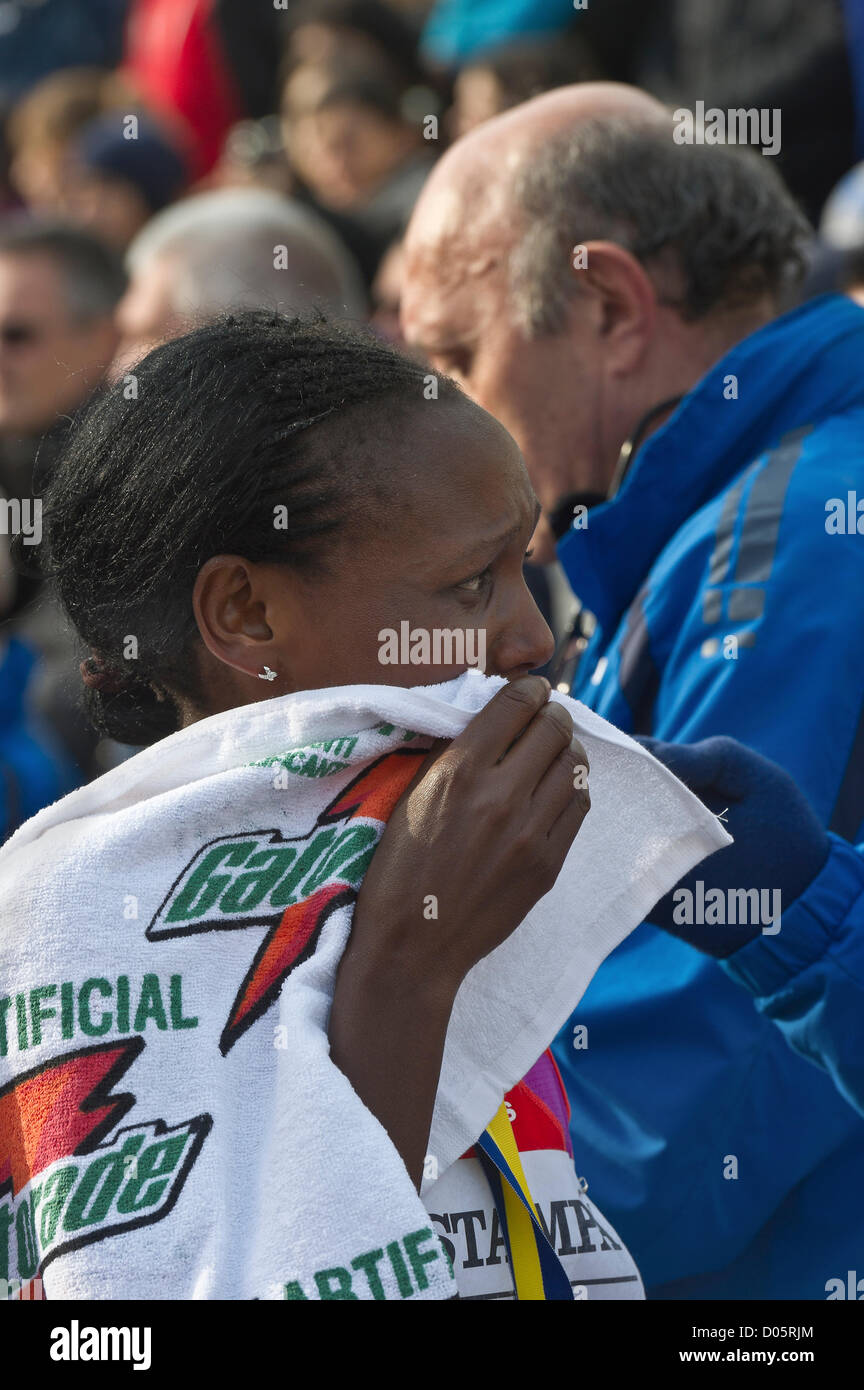 Italy, Piedmont, Turin, Turin marathon 18/11/2012, the Kenyan marathon ...