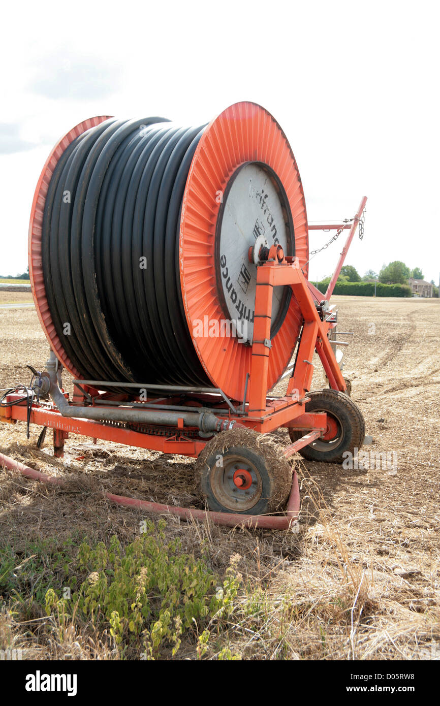 Irrigation Machine on farmland, France Stock Photo - Alamy
