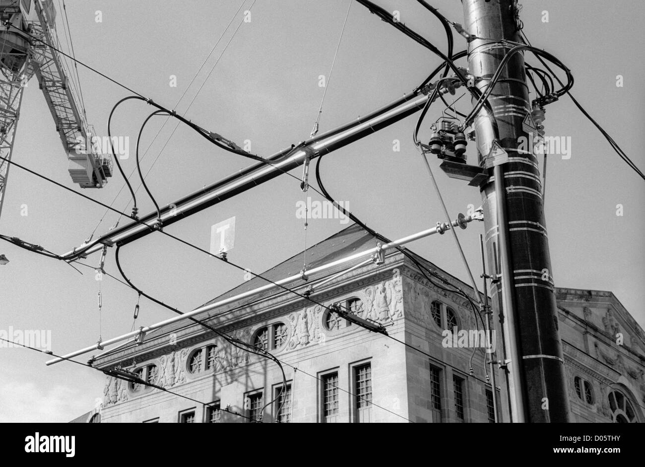 German overhead line Black and White Stock Photos & Images - Alamy