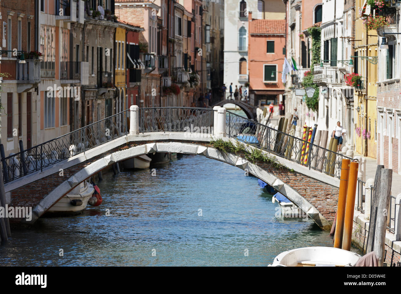 Venetian canal and bridge, Venice, Italy Stock Photo - Alamy