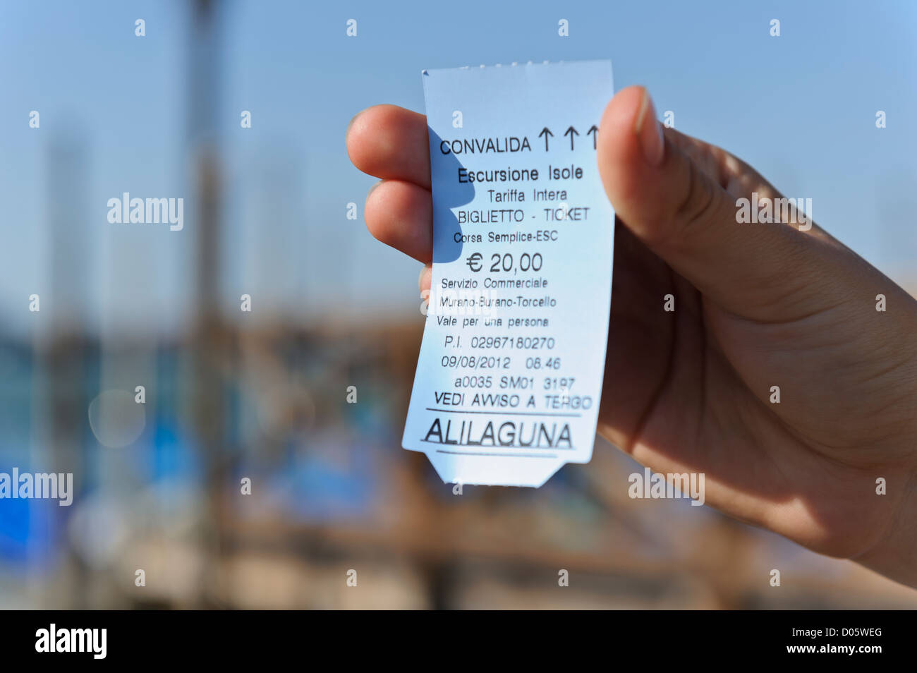 Venice ticket hi-res stock photography and images - Alamy