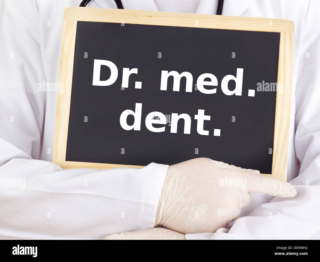 Dr med dent hi-res stock photography and images - Alamy