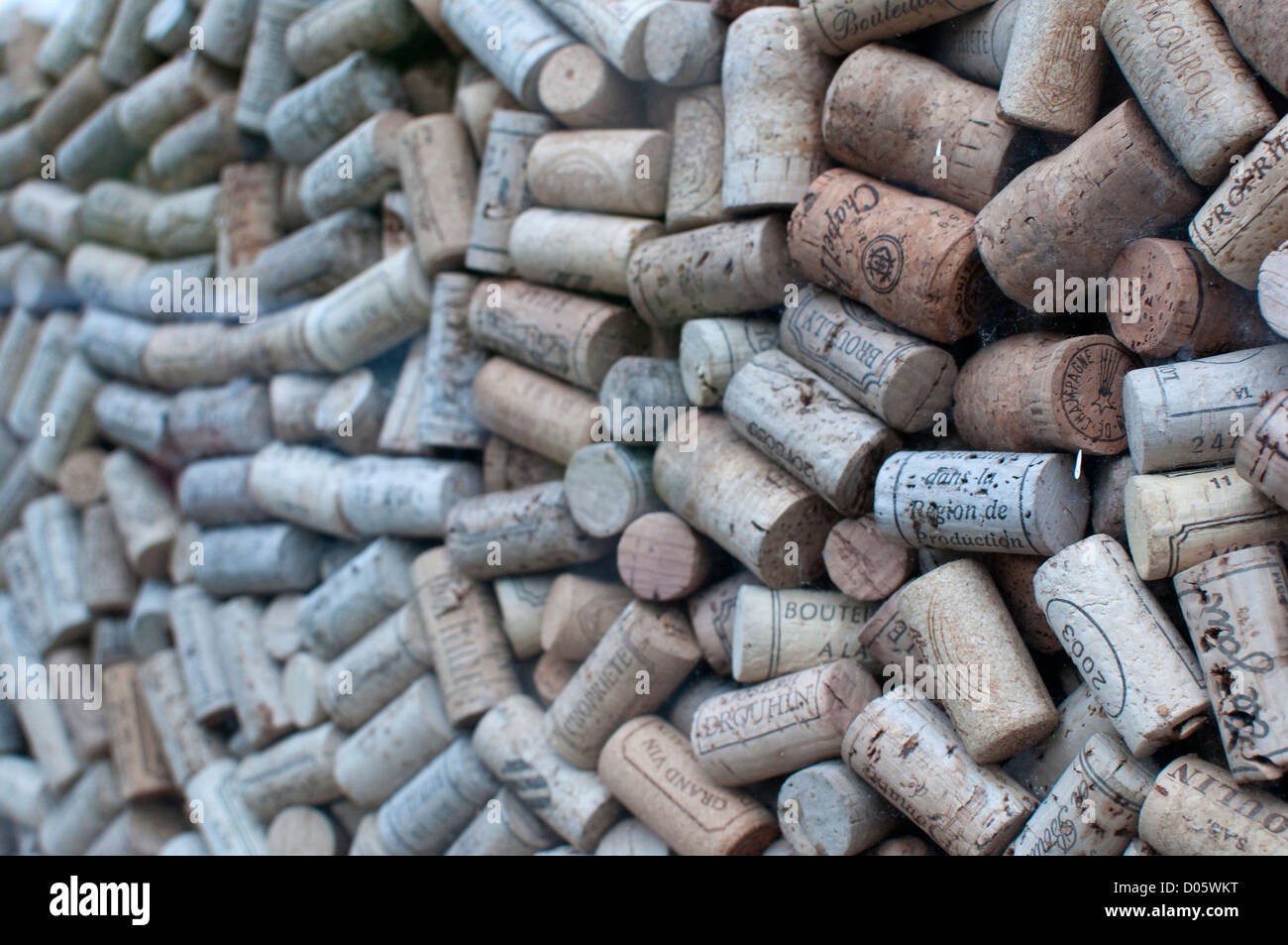 Large collection of wine corks Stock Photo - Alamy