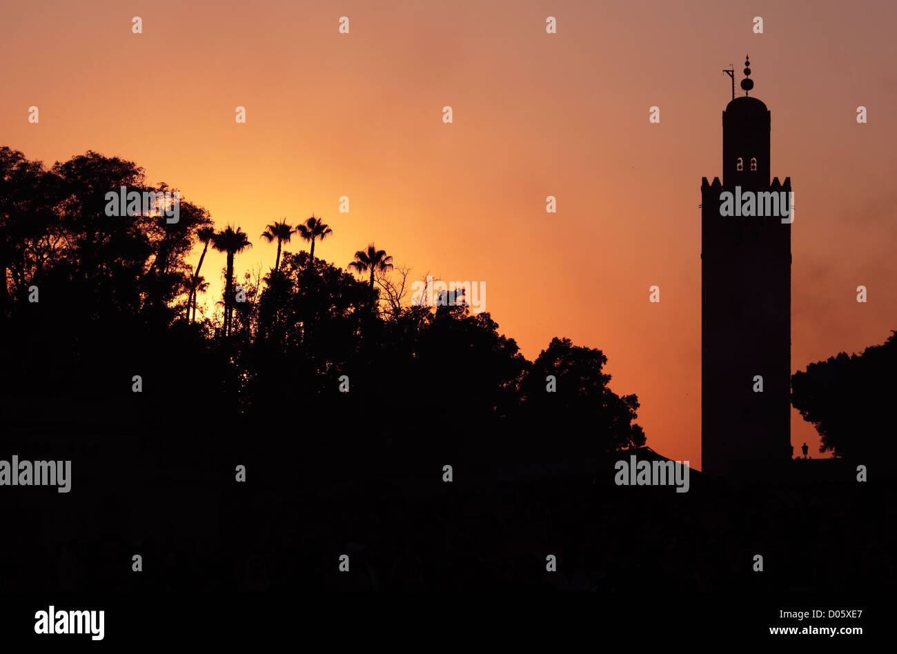 Sunset in Marrakesh Stock Photo - Alamy