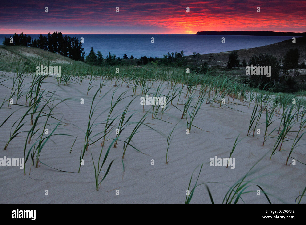 Sleeping Bear Sand Dunes, Lake Michigan Stock Photo - Alamy