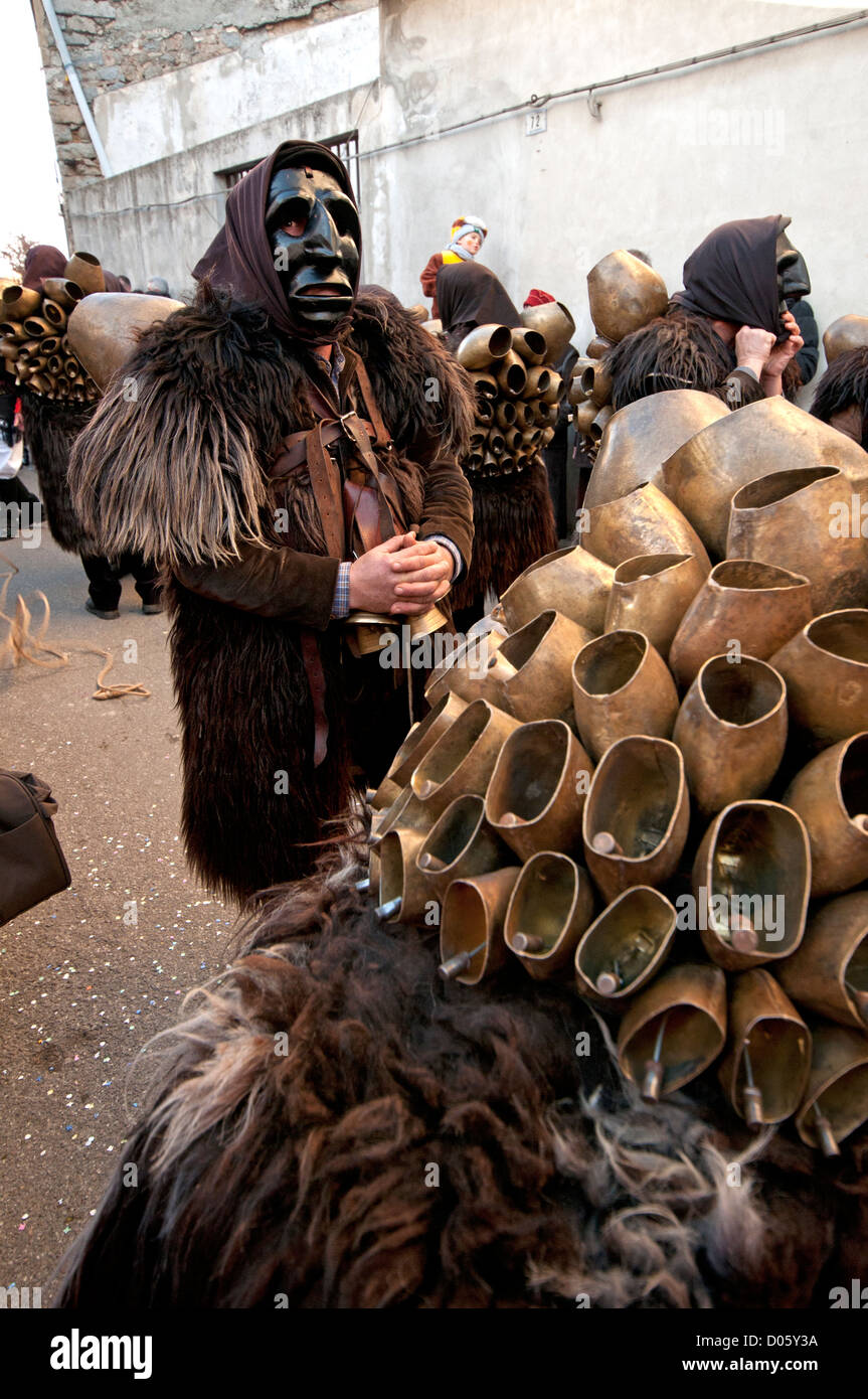 Mamuthones mask at Mamoiada Mediterranean Carnival,Barbagia,Sardinia ...