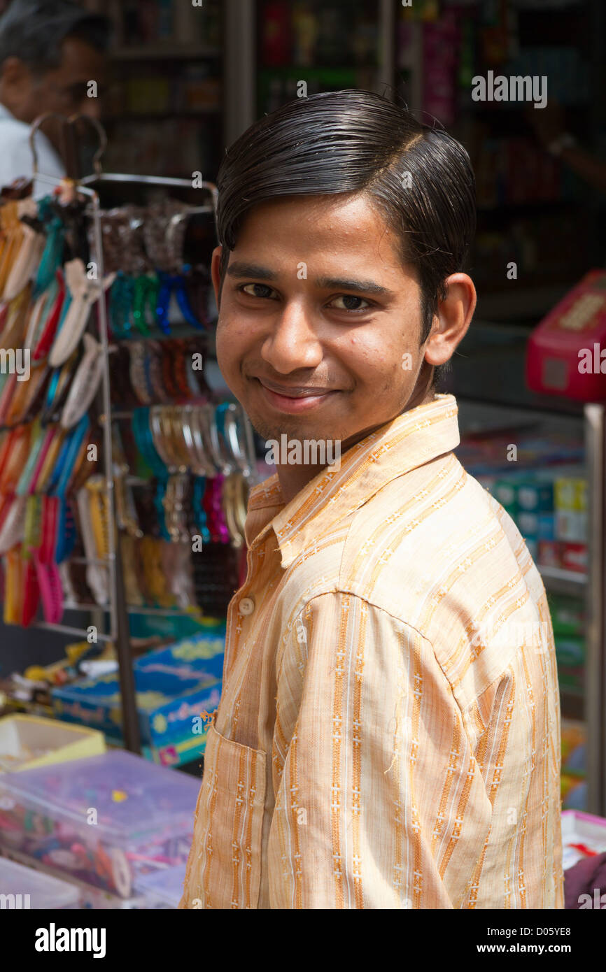 Smiling Man in Mumbai, India Stock Photo - Alamy
