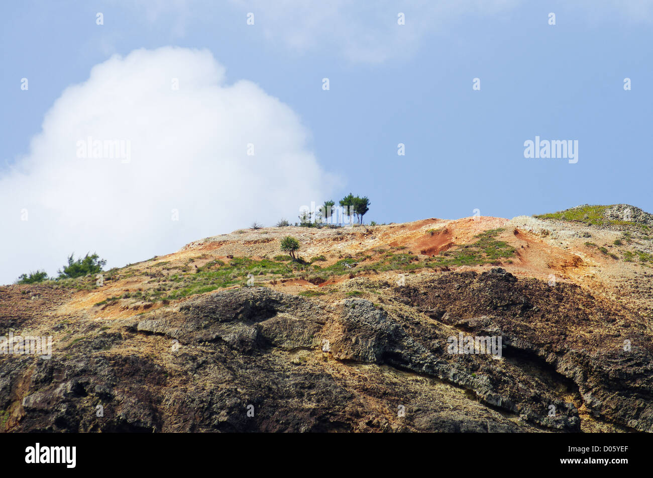 Close-up of Cape Tatsumi on Chichijima, Ogasawara Islands, Tokyo, Japan ...