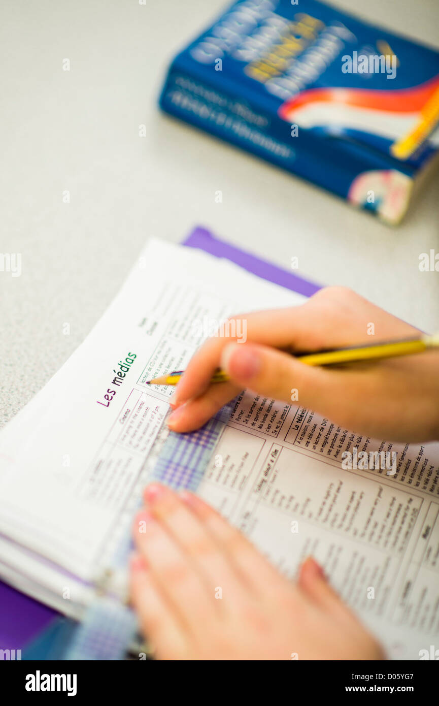 Gcse classroom language hi-res stock photography and images - Alamy