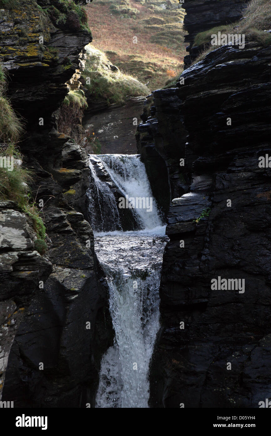 Rocky Valley near Bossiney Tintagel Cornwall England Stock Photo - Alamy