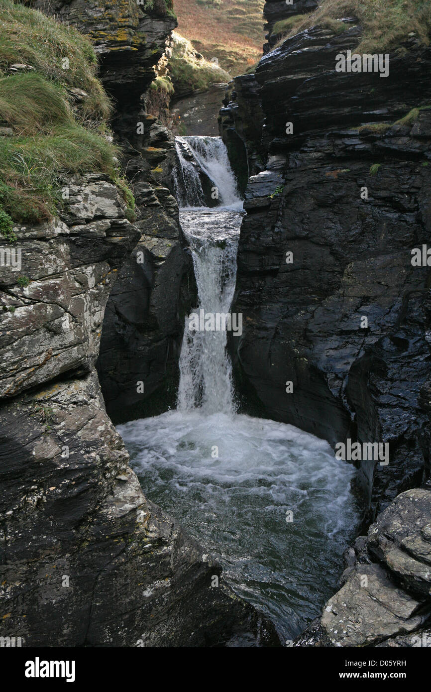 Rocky Valley near Bossiney Tintagel Cornwall England Stock Photo - Alamy
