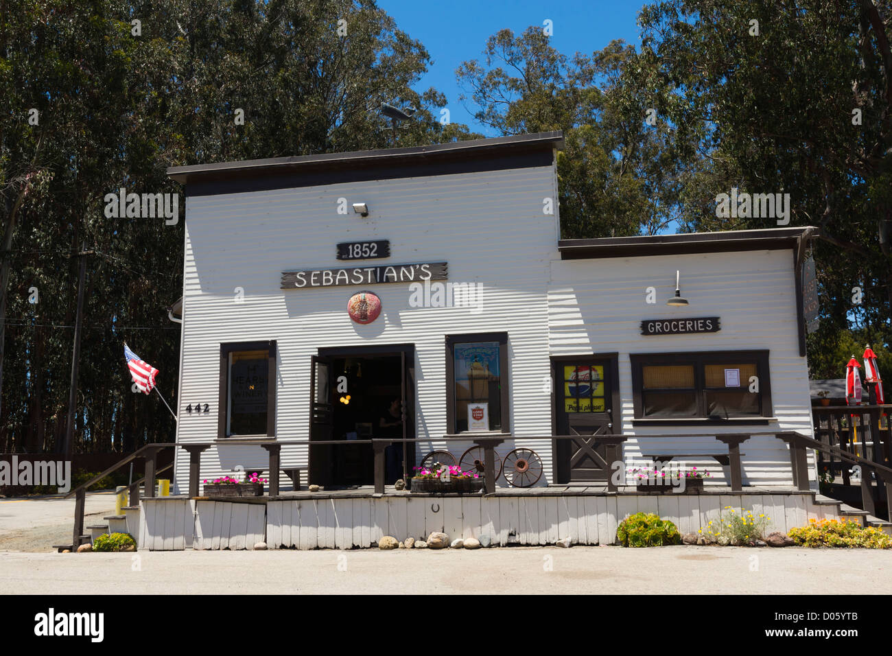 San Simeone, Hearst Ranch. Sebastian Store, oldest building on San Luis ...