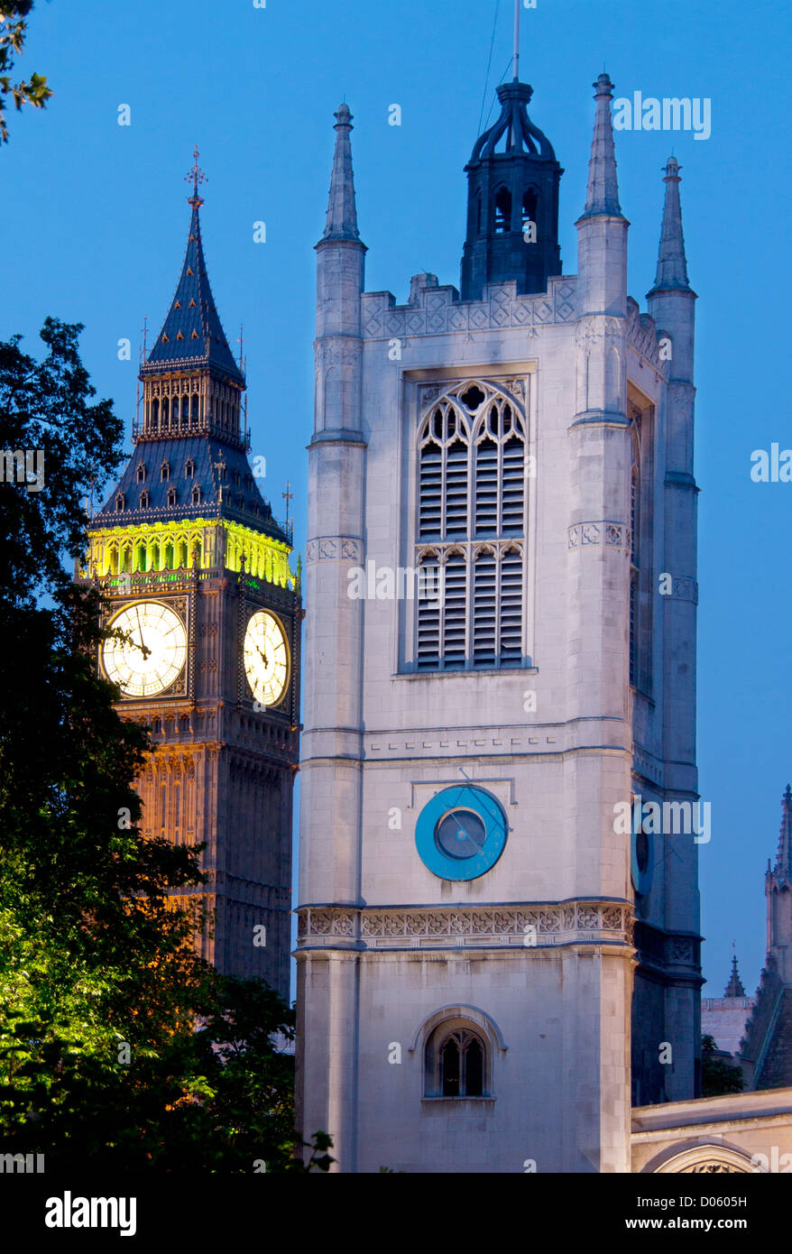 St Margaret's Church Westminster and Big Ben Stock Photo - Alamy