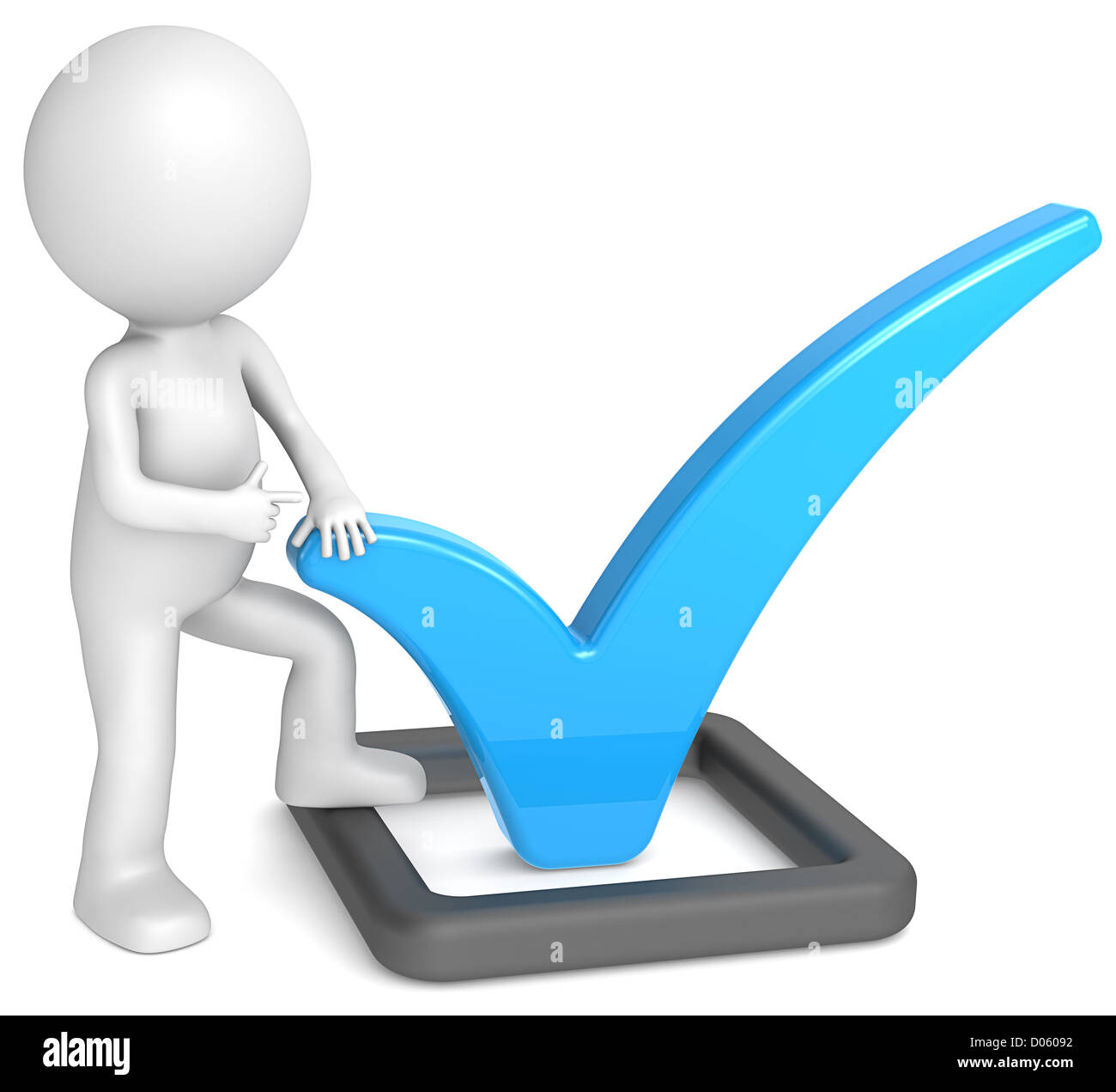 Survey 3d little human character hi-res stock photography and images ...