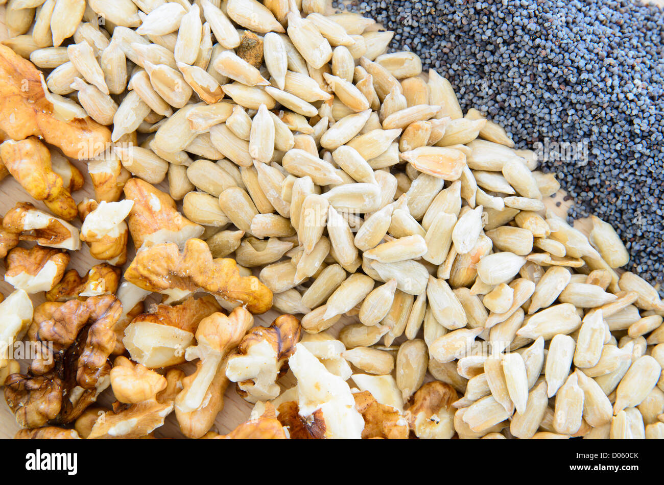 three types of seeds Stock Photo - Alamy