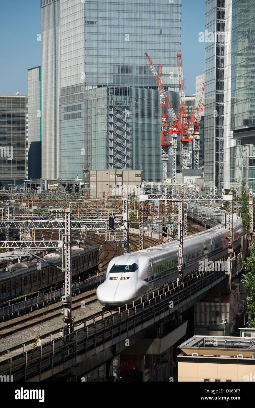 Shinkansen bullet train Tokyo Japan Stock Photo - Alamy