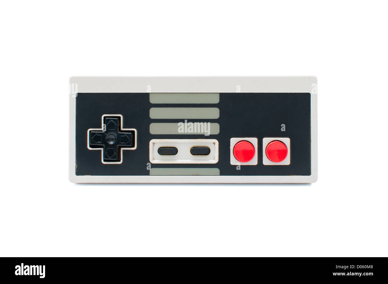 Retro Game pad isolated on white background Stock Photo - Alamy