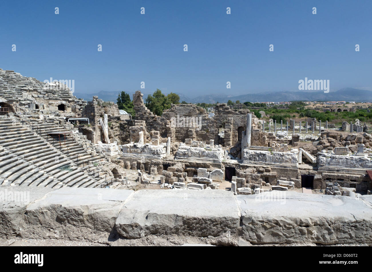 side amphitheater turkey Stock Photo - Alamy