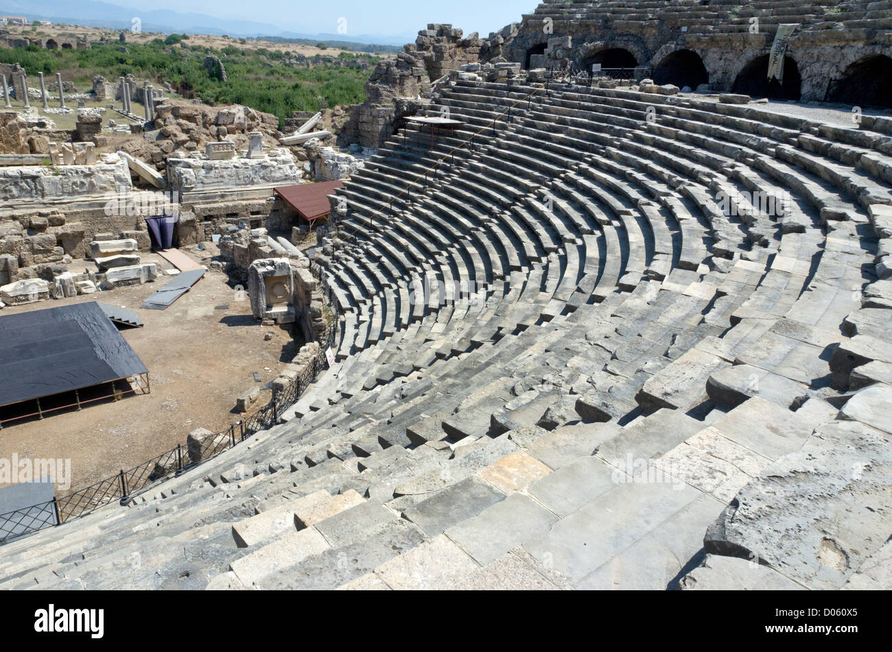side amphitheater turkey Stock Photo - Alamy