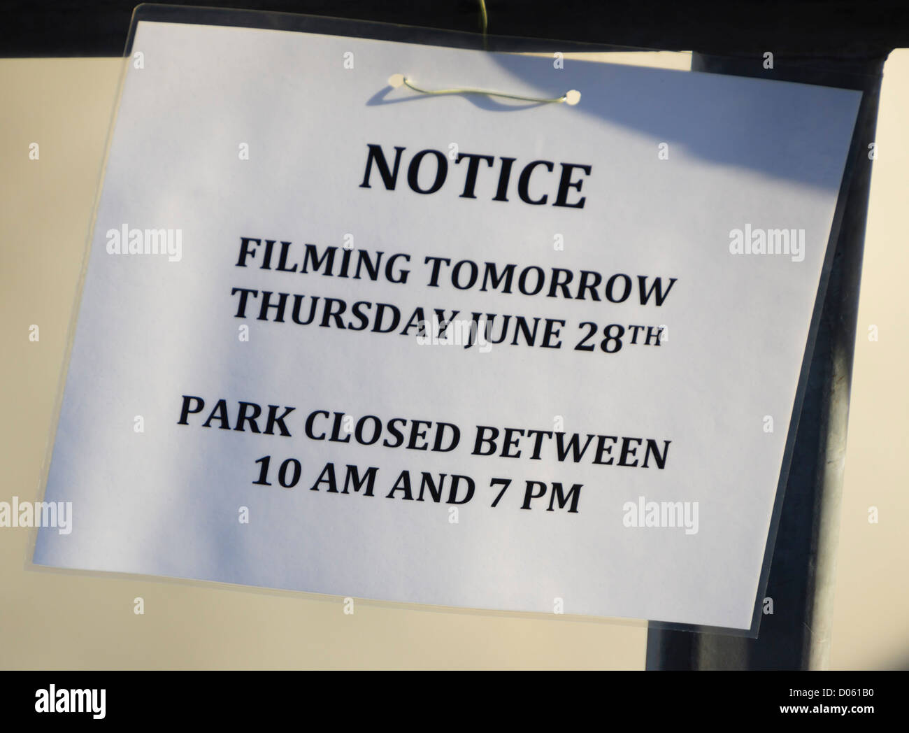 Tv filming notice hi-res stock photography and images - Alamy