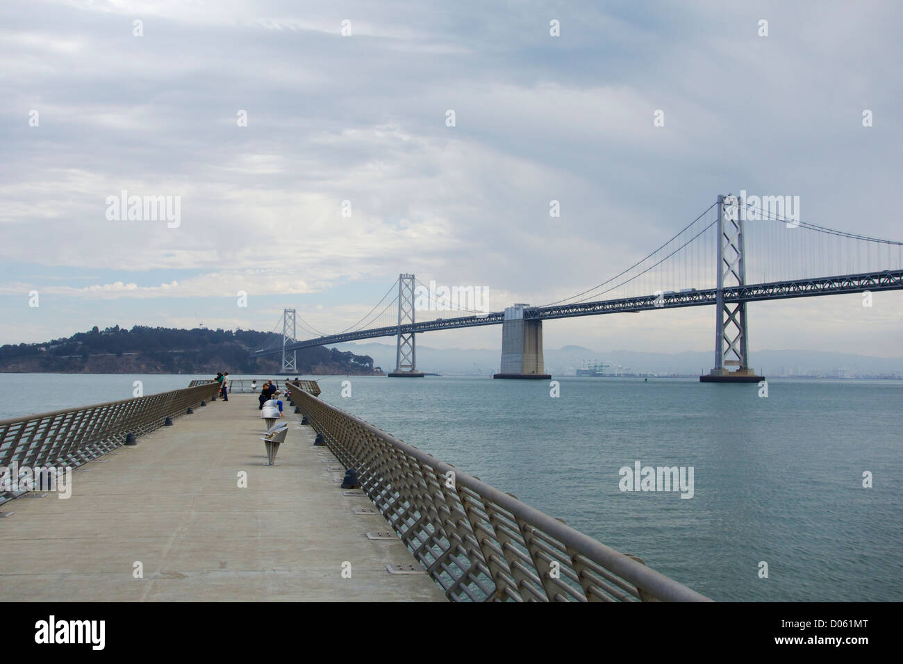Pier 14 and the San Francisco-Oakland Bay Bridge Stock Photo - Alamy