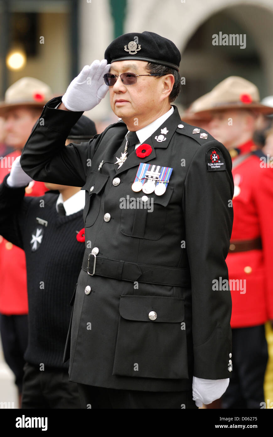 Canadian Soldiers Saluting