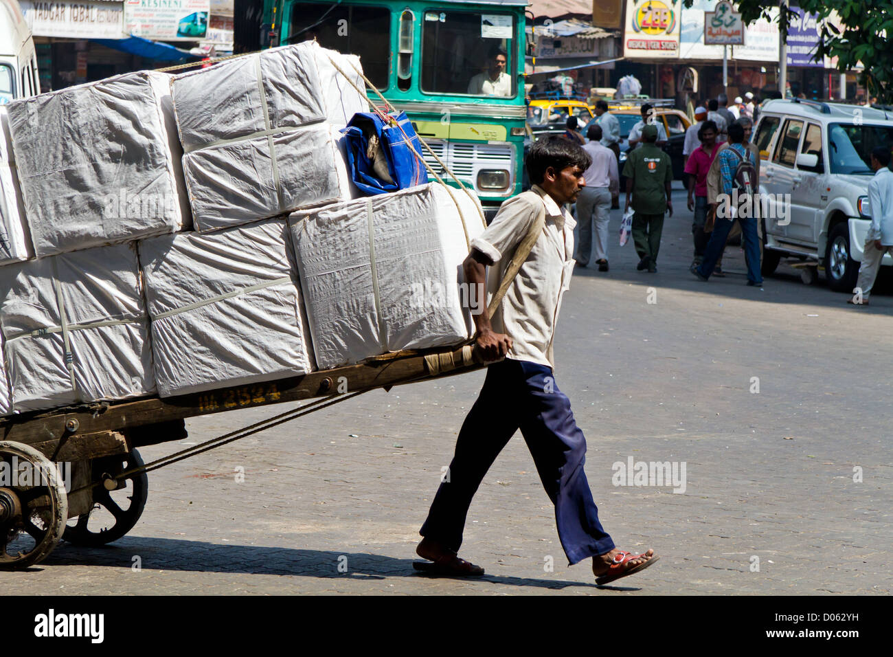 Typical Goods Transport in Mumbai, India Stock Photo - Alamy