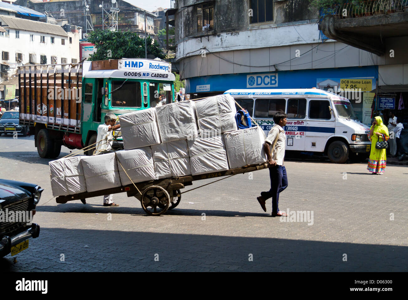 Typical Goods Transport in Mumbai, India Stock Photo - Alamy