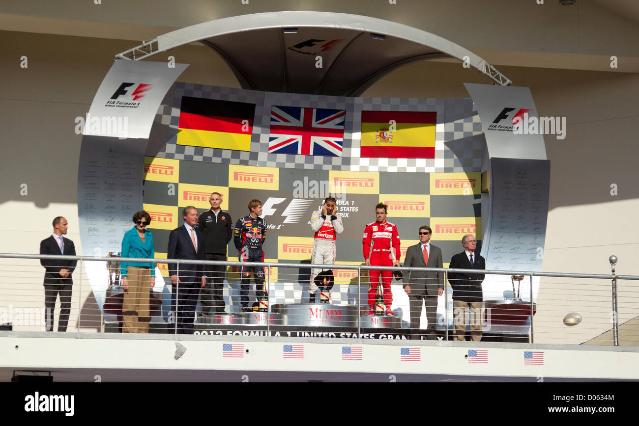 F1 drivers on flags hi-res stock photography and images - Alamy