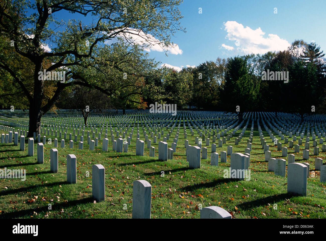Cemetery and Gravestones Stock Photo - Alamy