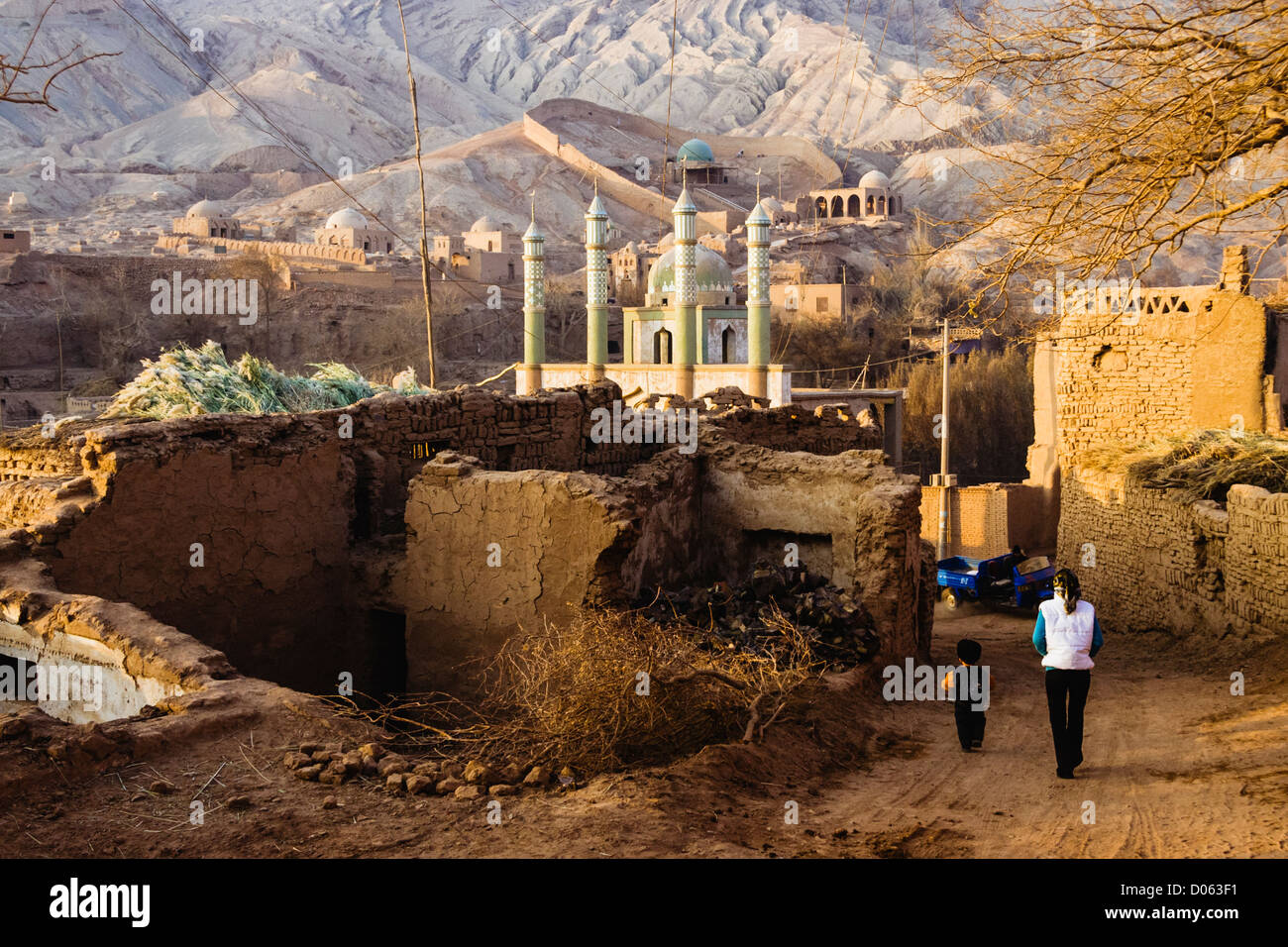 Tuyoq, an ancient Uyghur-Muslim pilgrimage place and well preserved ...