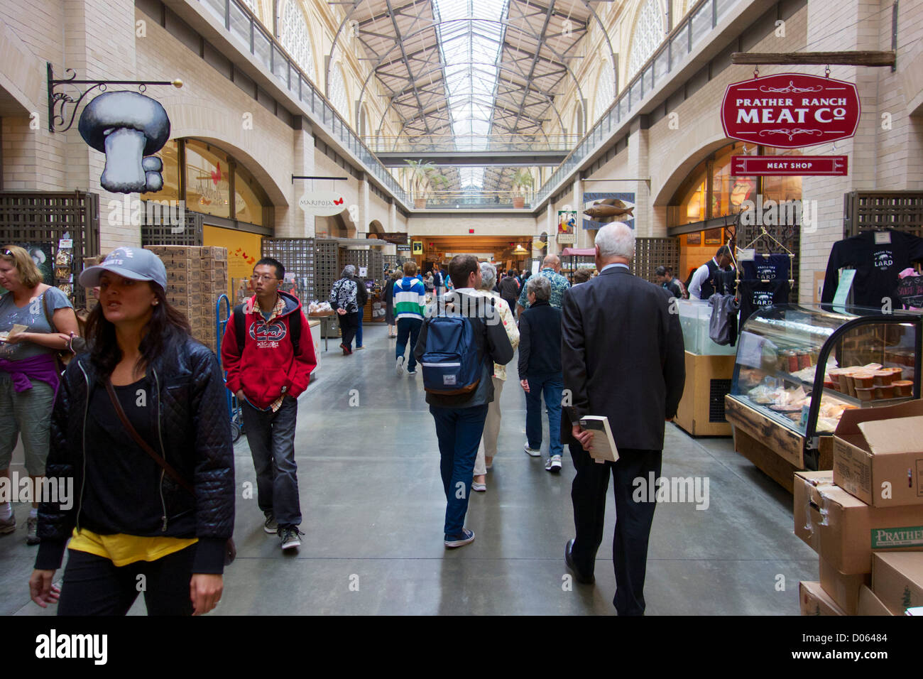 Inside the San Francisco Ferry Terminal Building Stock Photo - Alamy