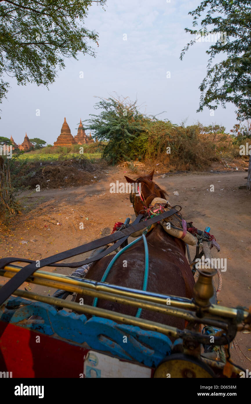 Horse cart in Bagan, Myanmar (Burma Stock Photo - Alamy