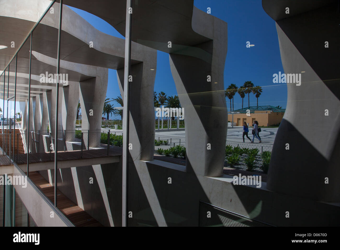THE MODERN FACADE OF THE COCTEAU MUSEUM MENTON ALPES-MARITIMES (06 ...